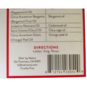 Native | Bath & Body | New Native Candy Cane Body Wash 15 Fl Oz Net Wt ...